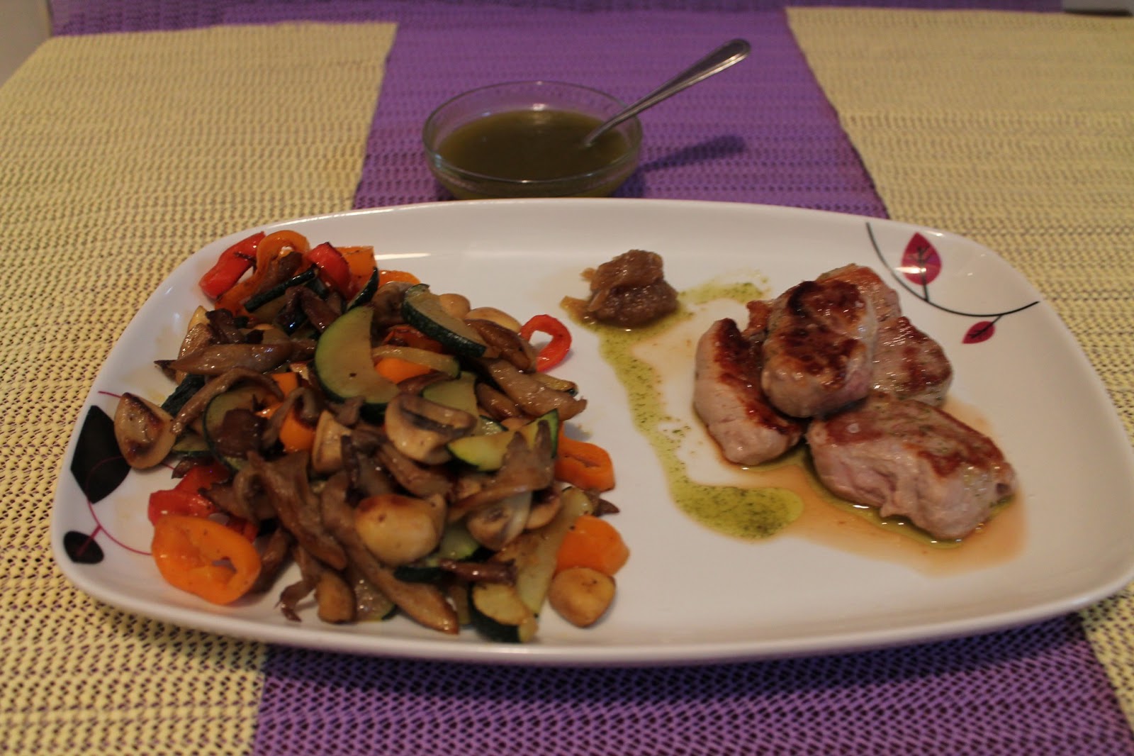 Mis Recetas: Salteado de verduras con mantequilla y solomillo