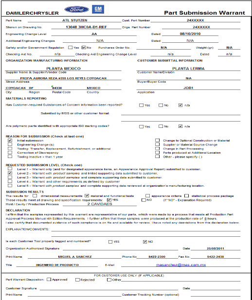 El Rincón del Sueko: PPAP: Proceso de Aprobación de Partes para Producción.
