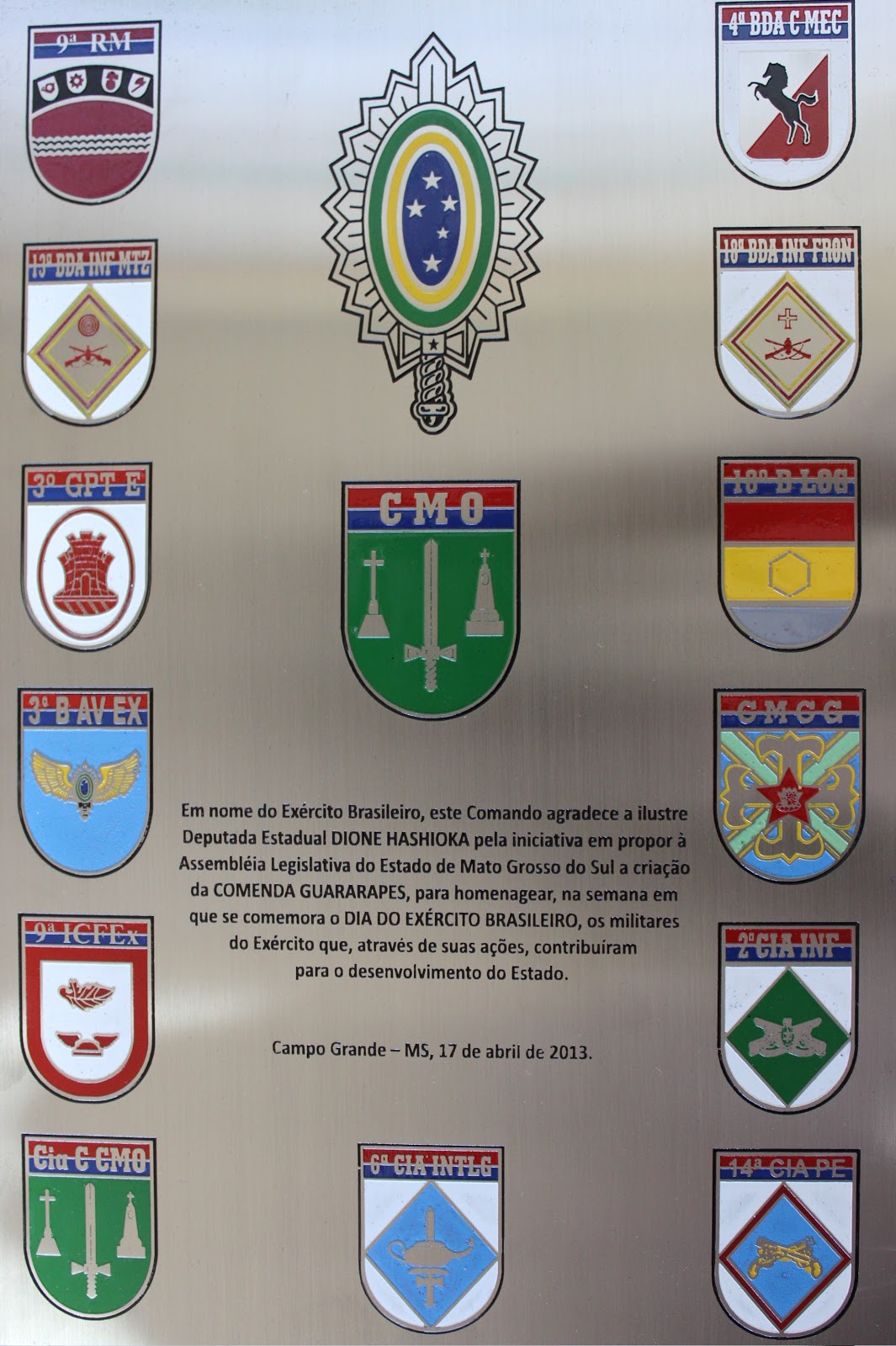 Dione Hashioka - Deputada Estadual: Dione Hashioka recebe placa de ...