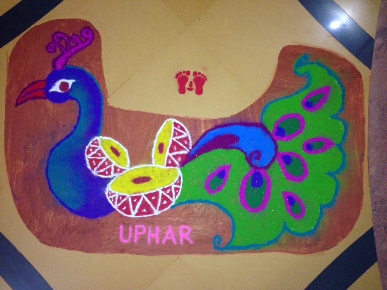 Peacock Rangoli Designs