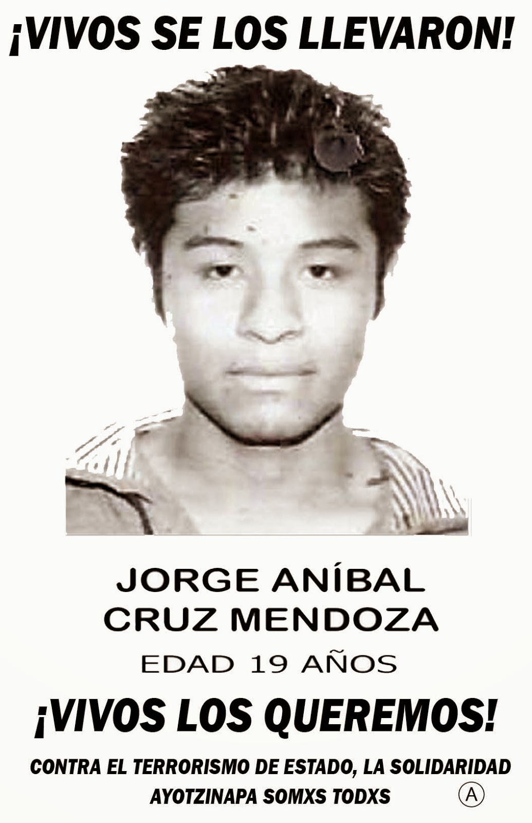 LUNAZUL: Jorge Aníbal Cruz Mendoza ¡Vivos se los llevaron...!