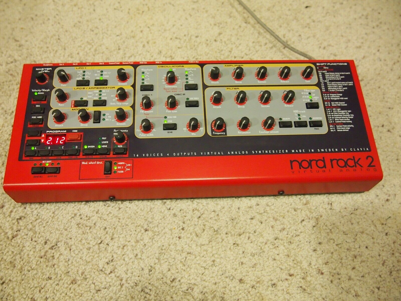 MATRIXSYNTH: Clavia Nord Rack 2 SN 20043618 w/ Original Box