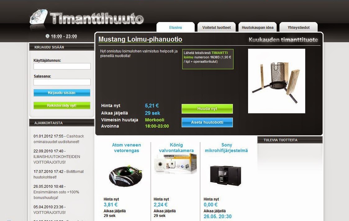 Senttihuutokauppa.info: Timanttihuuto