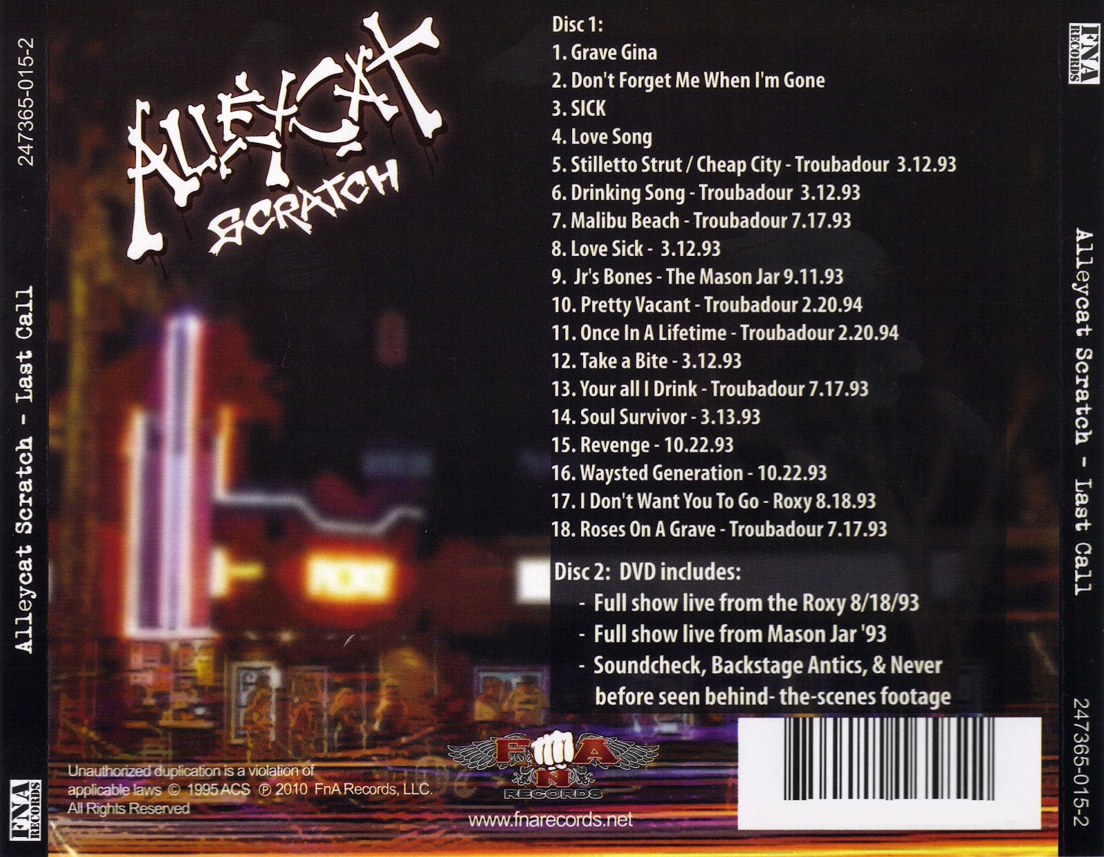 Alleycat Scratch - Last Call (2010) ~ mail-4-metal.blogspot