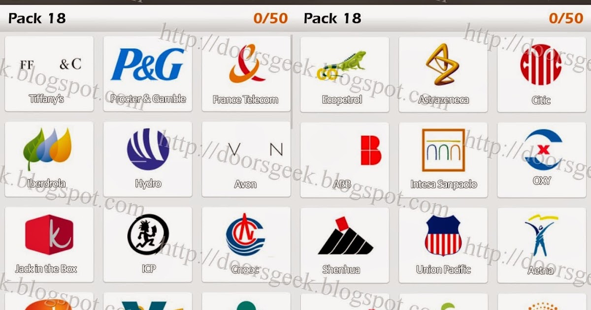 Logo Game: Guess the Brand [Regular] Pack 18 ~ Doors Geek