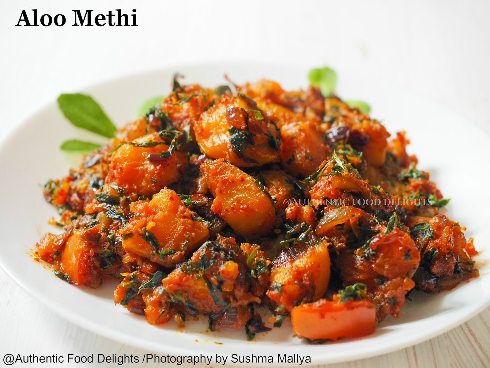 Authentic Food Delights: Aloo Methi