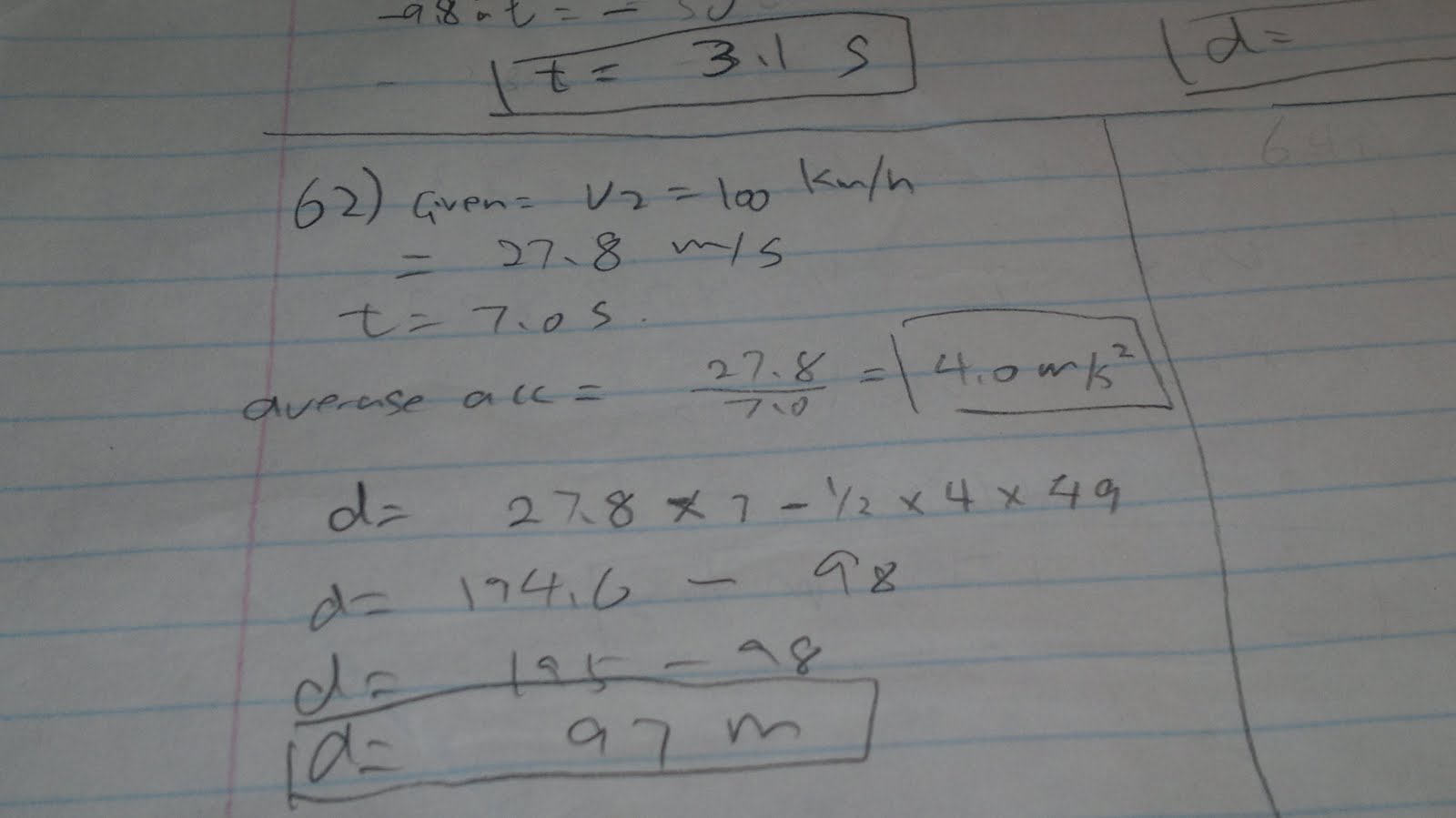 Patrick Ji's Physics Blog: Kinematics Word Problems!