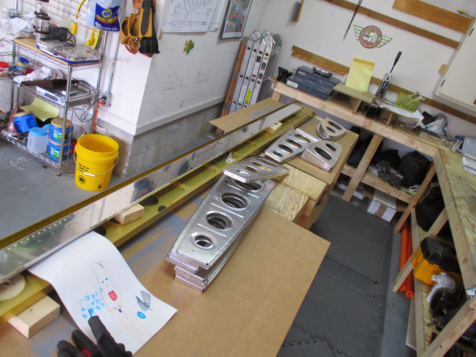 Let's Build a Plane: Left wing conduit run drilled, rear spar deburred ...