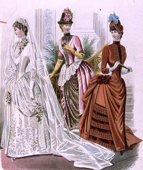 historia del traje: Capítulo 34: El segundo polisón, 1884-1890