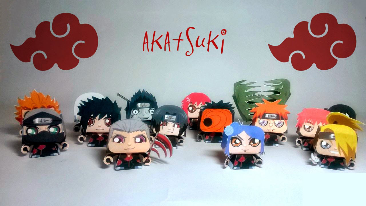 Naruto : Akatsuki Paper Toys | Paperized Crafts