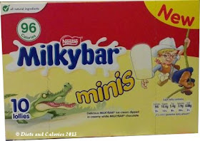 Diets and Calories: Nestle Milkybar Minis - NEW