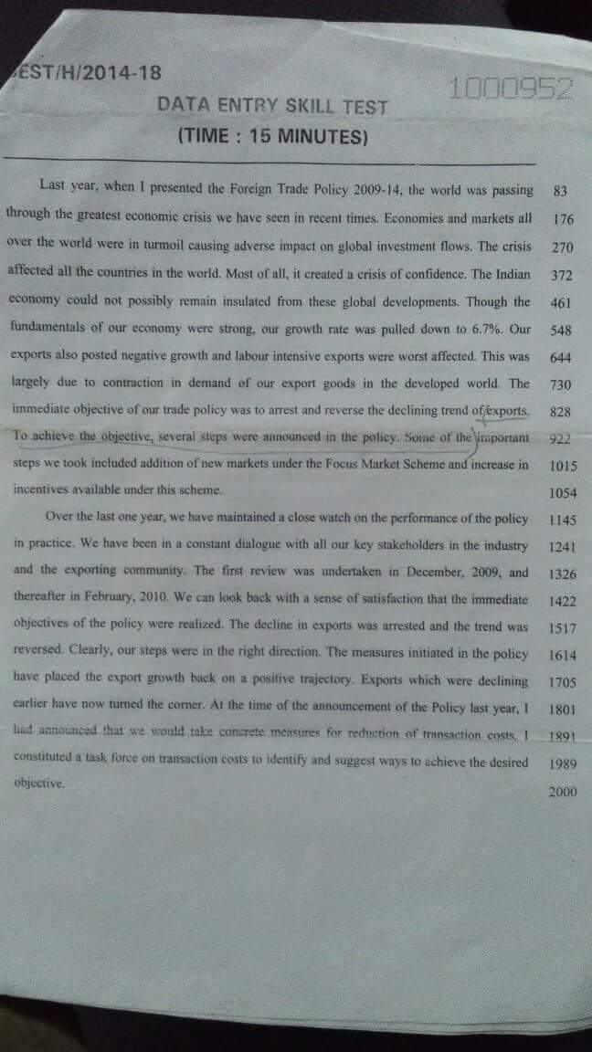 Hotspot SSC: typing-passages