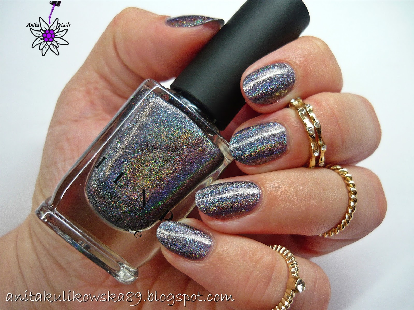 Anita Nails: Lady Queen: Knuckle Ring & ILNP nailpolish