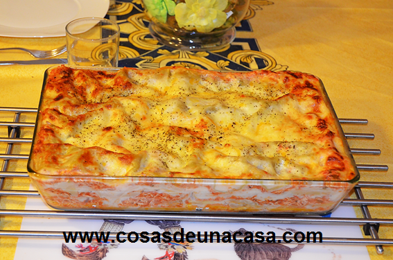 Cosas de Una Casa: Lasaña de Pollo - Pasticho de pollo.