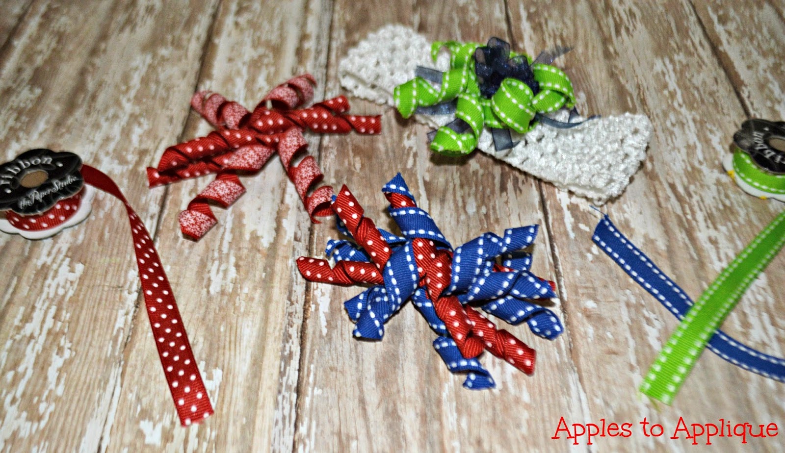 Apples to Applique: How to Make Curly Ribbon