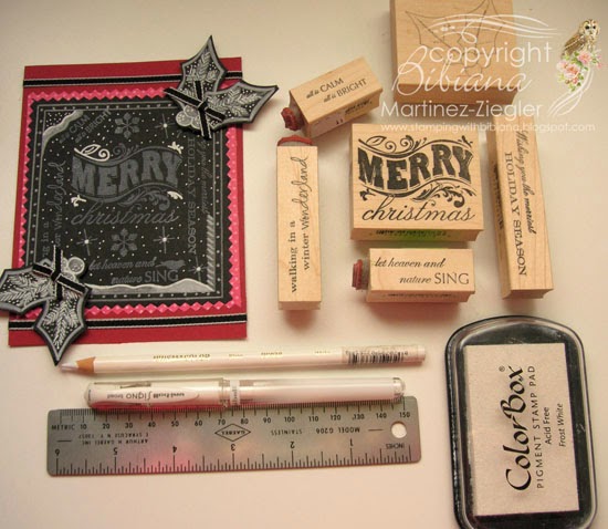 Stamping with Bibiana: DIY Chalkboard style card