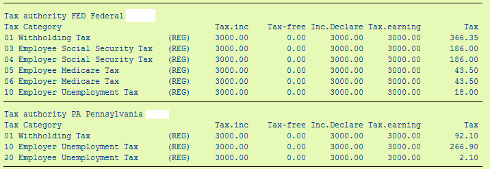 SAP & Stuff: SAP US Payroll Taxes