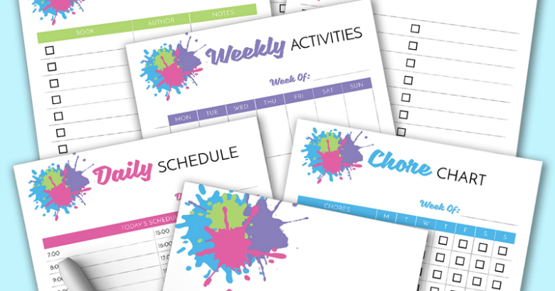 Kids Activity Planner Pack - Get organised with monthly, weekly and ...