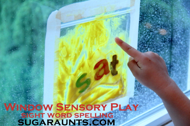Window No-Mess Sensory Spelling - The OT Toolbox