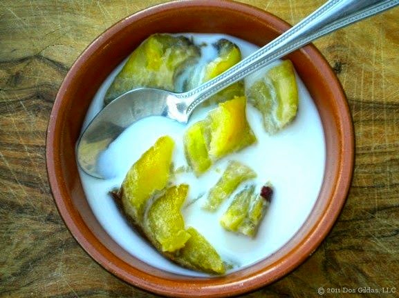 Culinarian Expeditions Blog: Camotes con Leche - Sweet Potatoes with milk