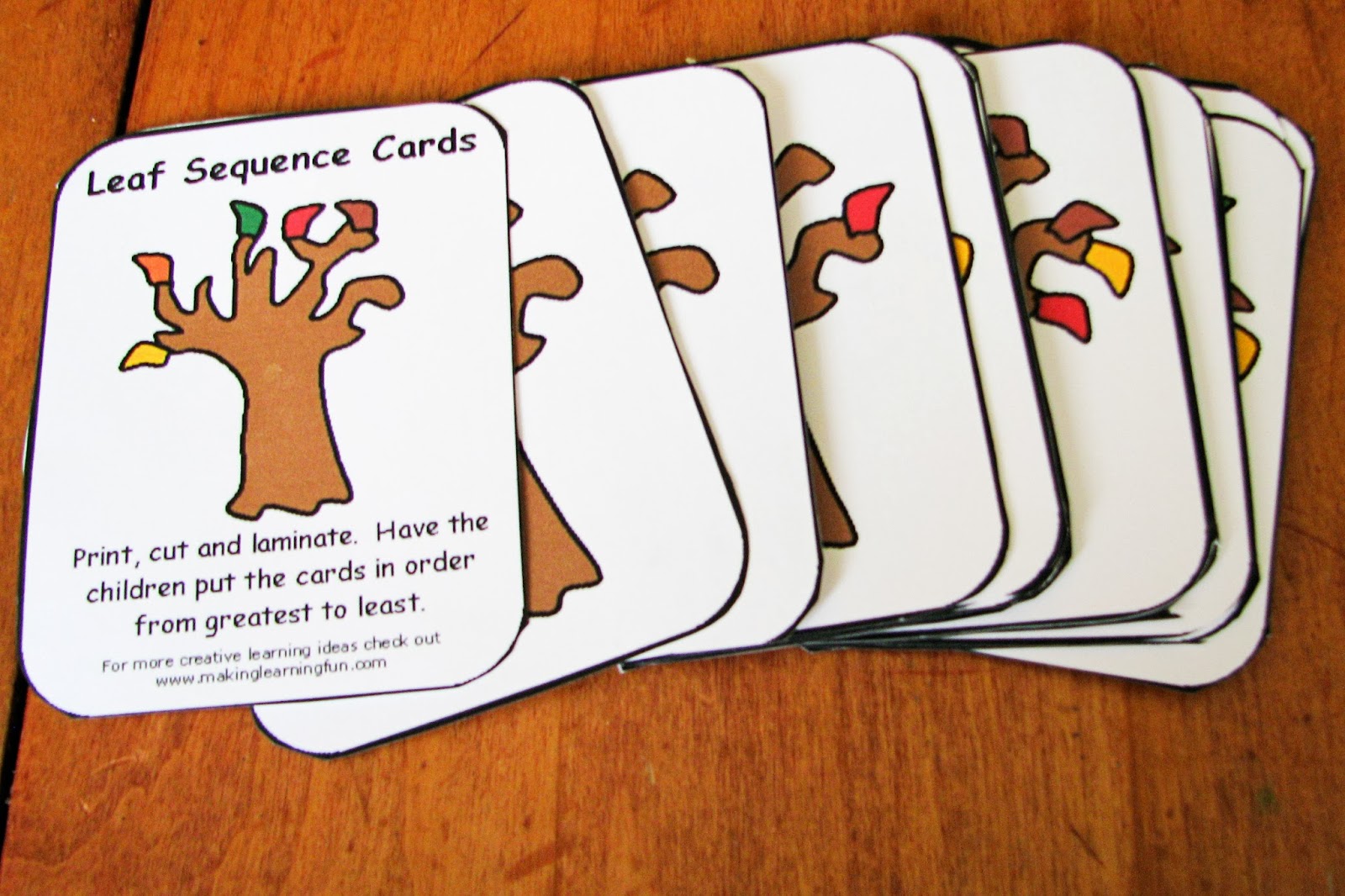 Mommy's Little Helper: Leaf Preschool Theme