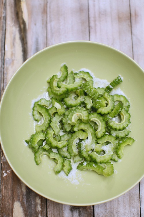 Peria Katak Masak Lemak Udang - masam manis