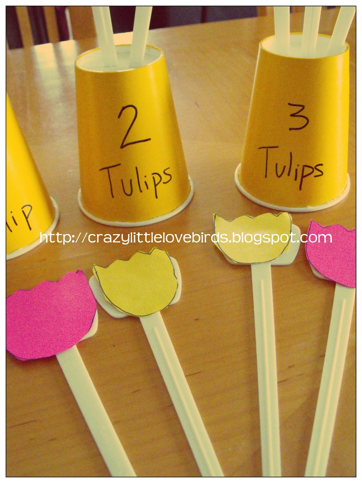 Rattle & shake {exploring sounds} & Counting tulips activity