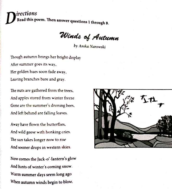 Class 5-305: ELA Test Prep (poem)
