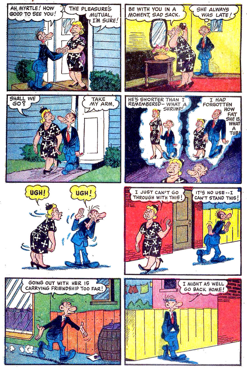 Pappy's Golden Age Comics Blogzine: Number 1519: Sad, sad, Sad Sack