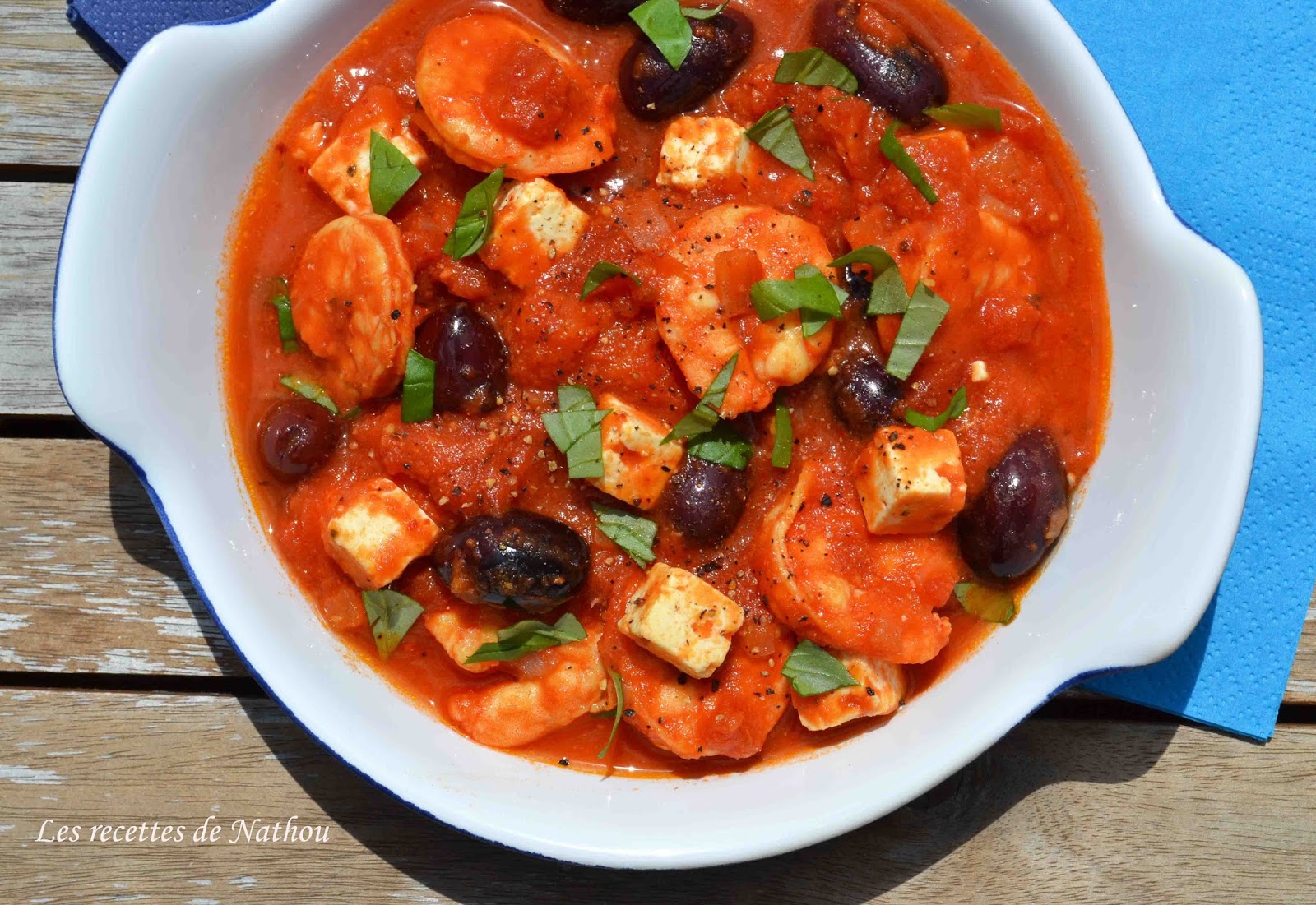 Ma cuisine au fil de mes idées...: Scampis à la grecque