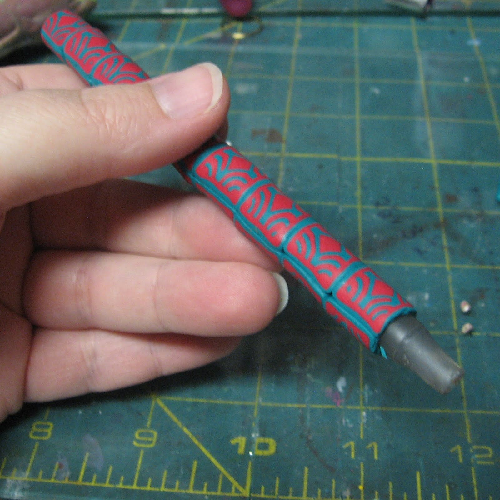 Kael Mijoy: Clay-Covered Pen Tutorial: How to Cover a Pen with Polymer Clay