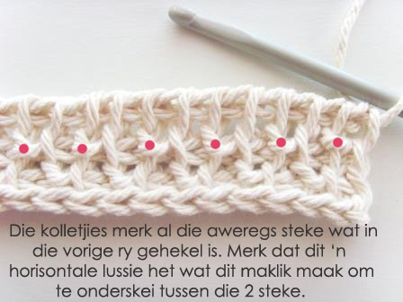 Hekel Idees: Tutoriaal: Tunisiese Hekel: Heuningkorf Steek [Honeycomb ...