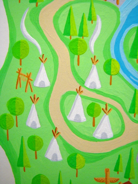 Lance Cardinal Creations: Theme Park Fun Map - Illustration
