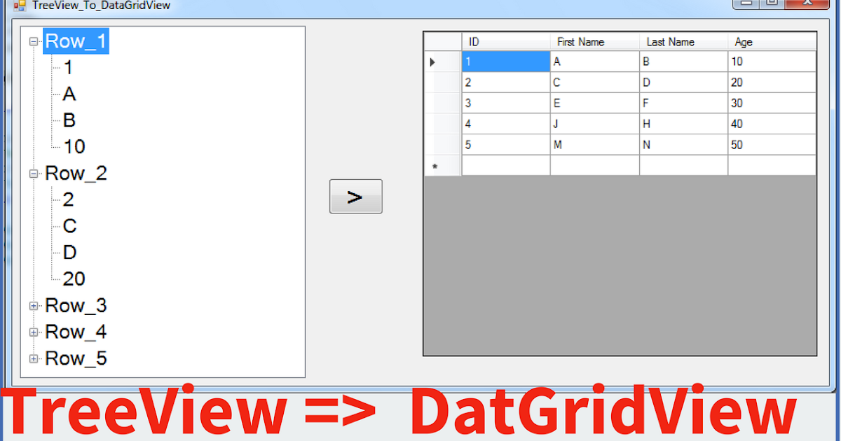 C# Transfer TreeView Nodes To DataGridView - Bahasa Pemrogaman