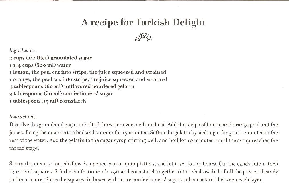 TechnoHat's Forgotten Archives: Turkish Delight Recipe