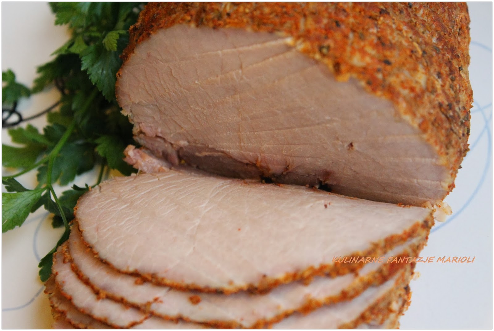 SZYNKA PIECZONA W SIATCE - Kulinarne Fantazje Marioli