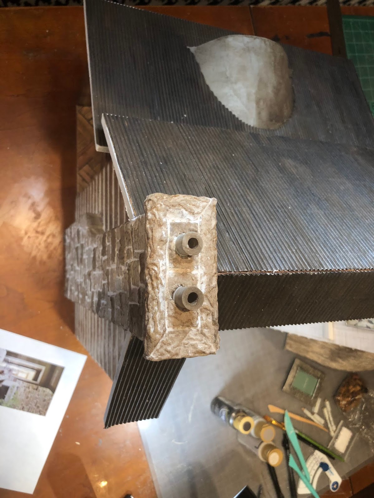 . Tulsa Tiny Stuff : Shabby Chic Cabin Chimney Update