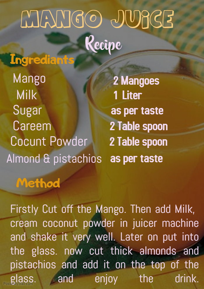 MANGO JUICE RECIPE