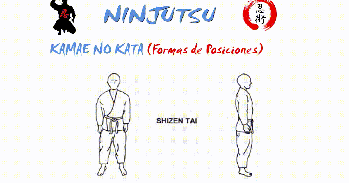 Ninjutsu Kamae no Kata (Formas de Posiciones): KAMAE NO KATA (Forma de Posiciones) Animación