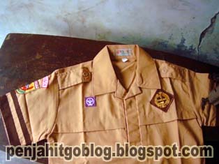 cara memasang bet baju seragam pramuka