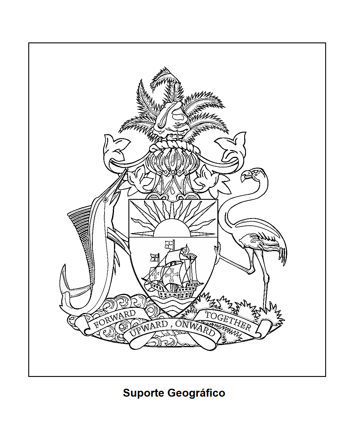 Bahamas National Flag Coloring Coloring Pages