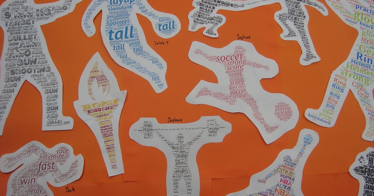 Incredible Cornerstone Kids: Our tagul Olympic word art