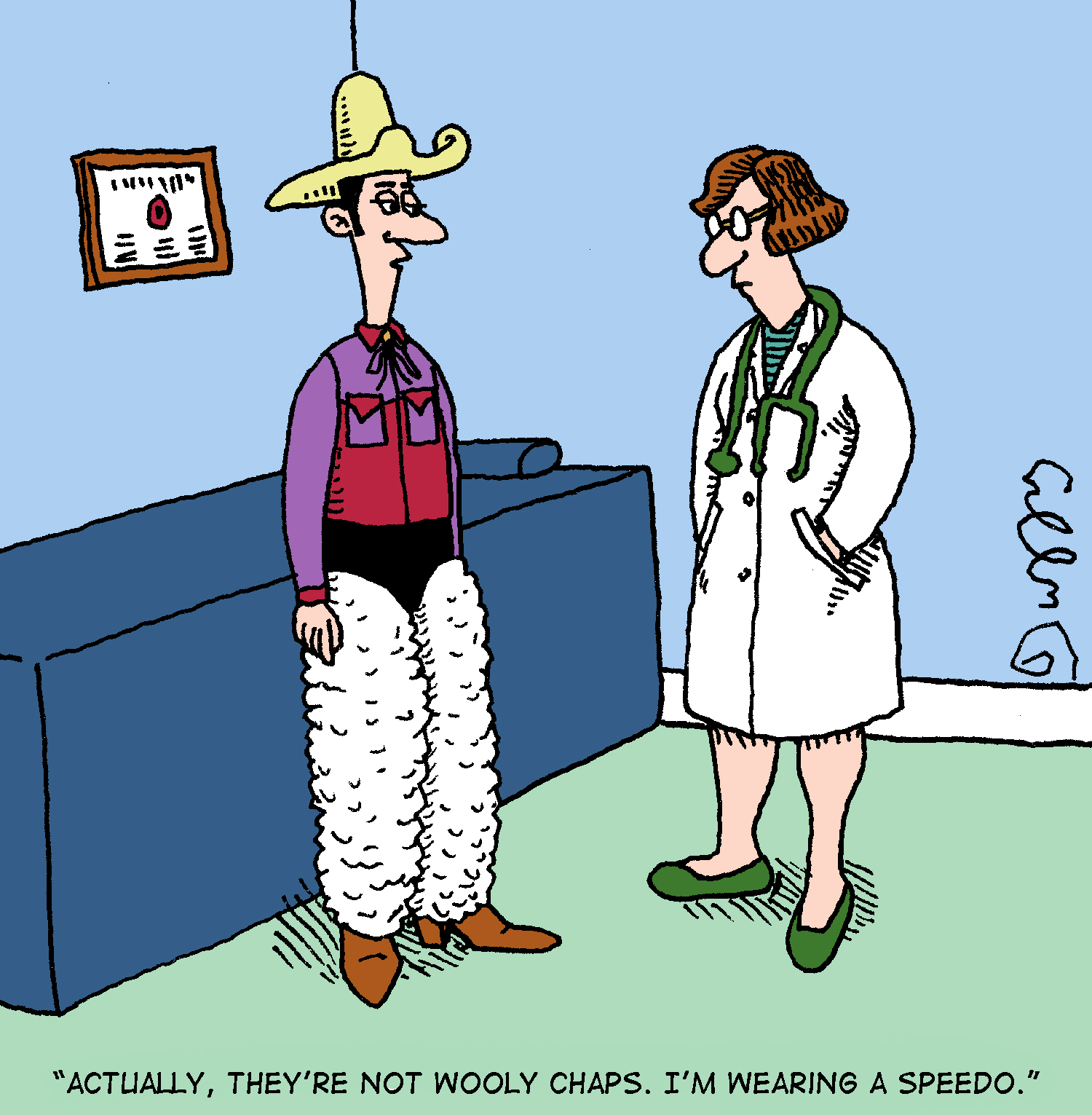 NIGHT DEPOSITS: MORE WOOLY CHAPS HUMOR