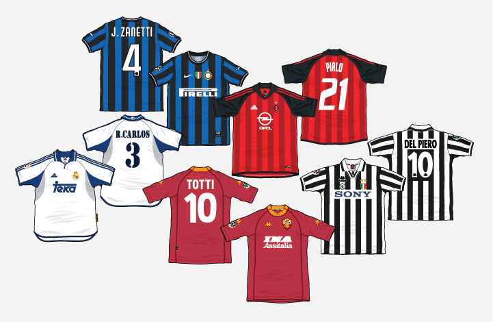 Football teams shirt and kits fan: Home AC Milan 2002-03 W.O.P