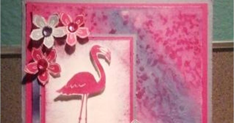 Linda's Creations Cards & Crafts: Flamingo Tickled Pink Card