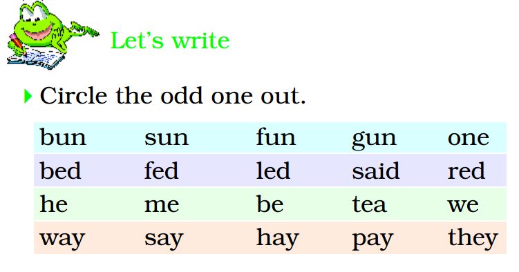 English exercise - circle odd one out.,and find the opposite words ...