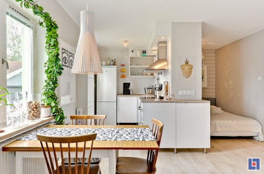 Un hermoso monoambiente pequeño | Ideas para decorar, diseñar y mejorar ...