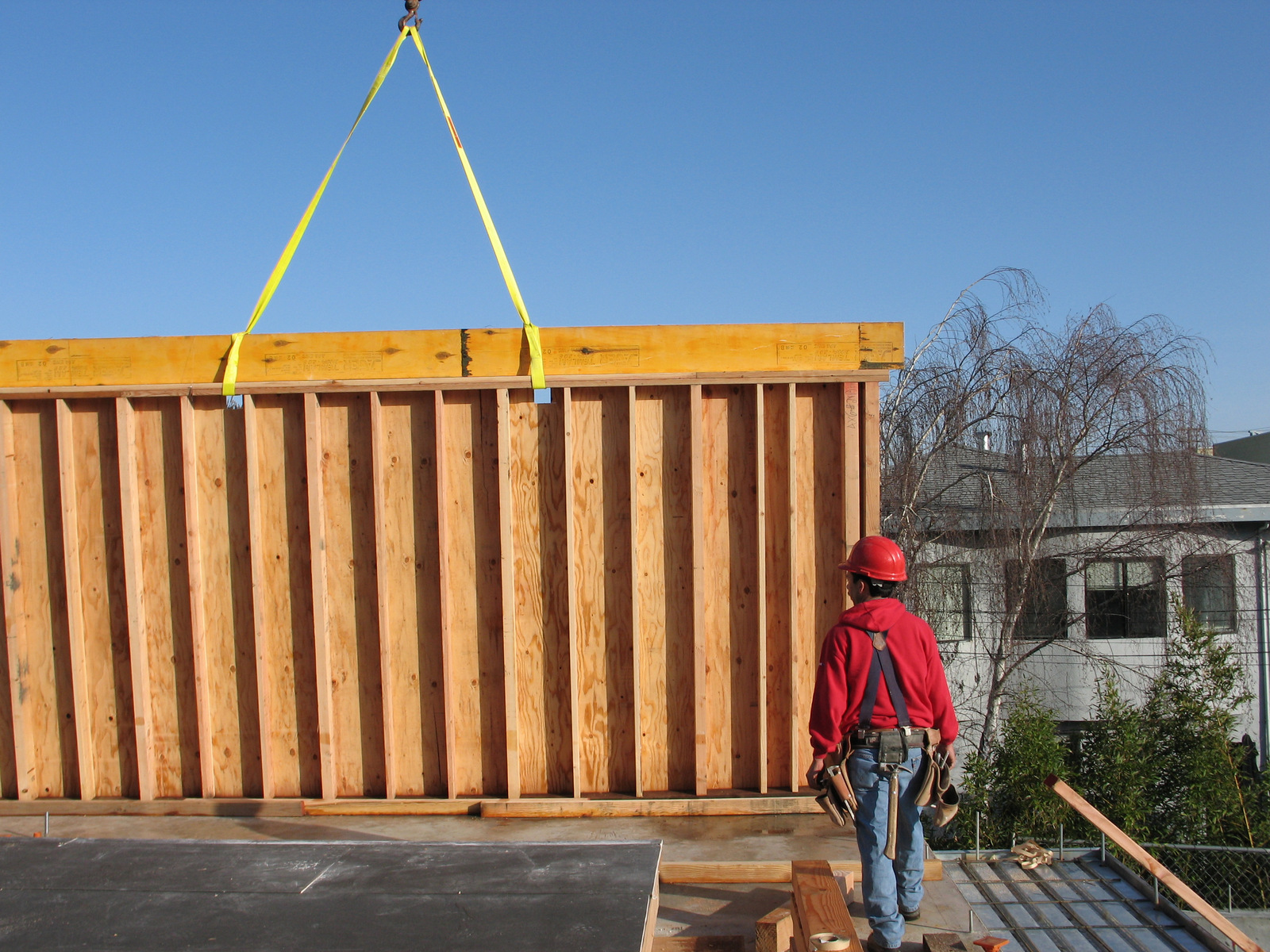 Roof Framing Geometry: Two Hour Fire Wall