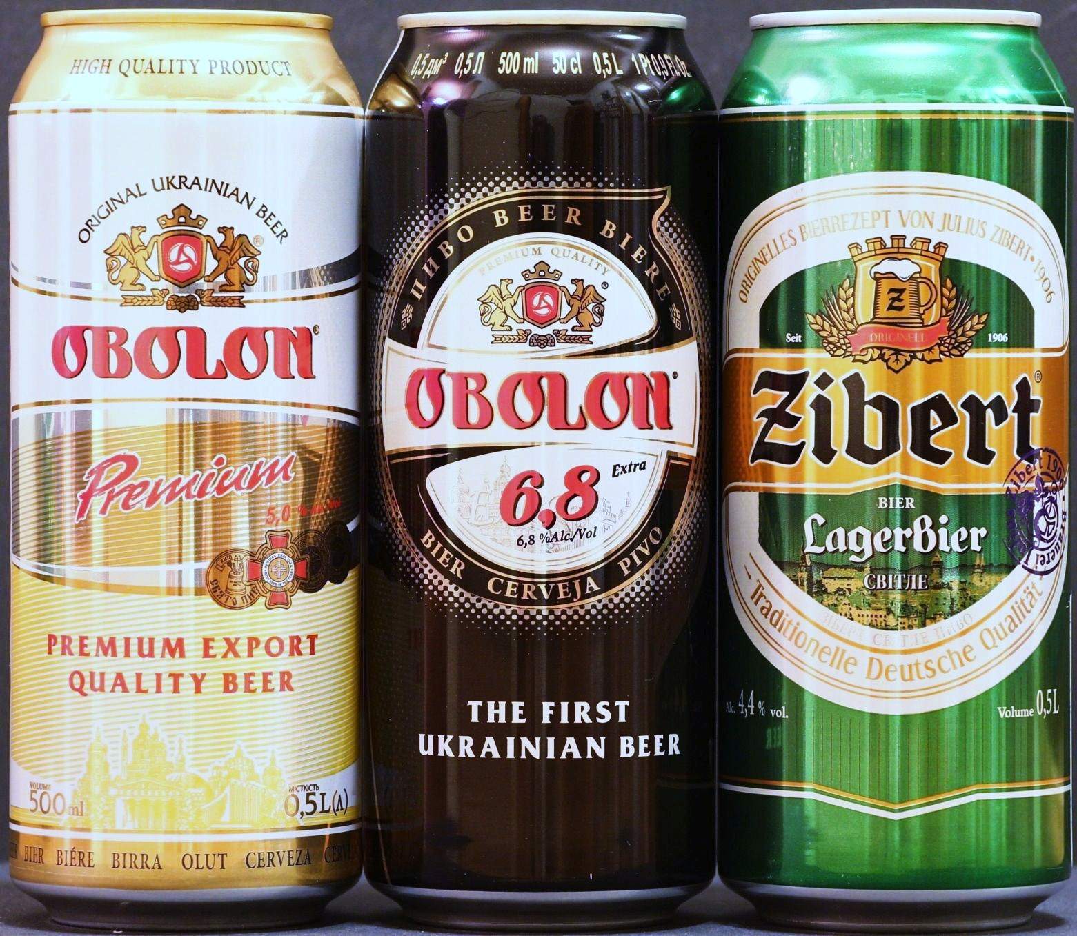 Burk-Bloggen: Obolon Premium & Obolon 6,8 & Zibert LagerBier : nya ...