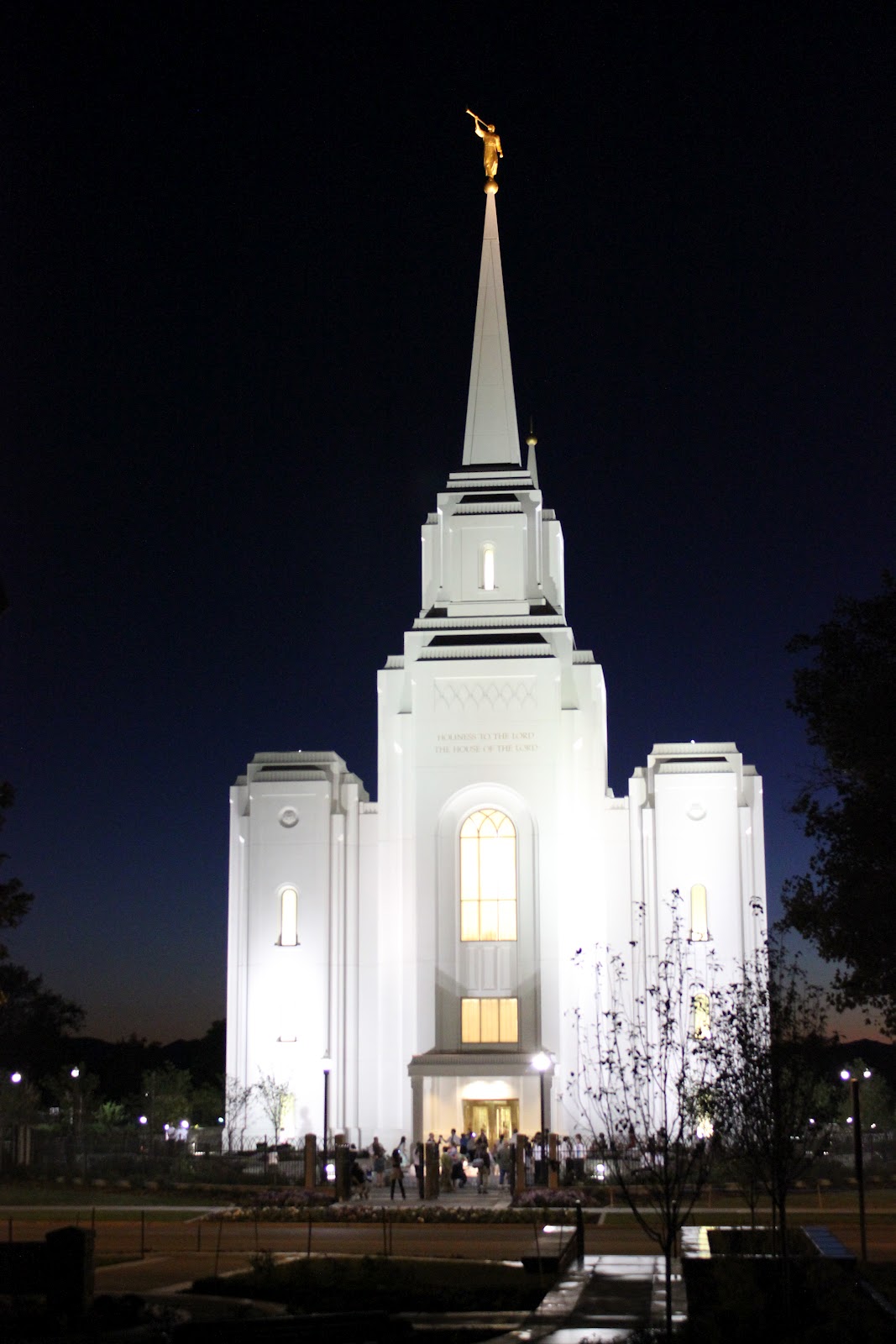 Brigham City LDS Temple: Temple at Night